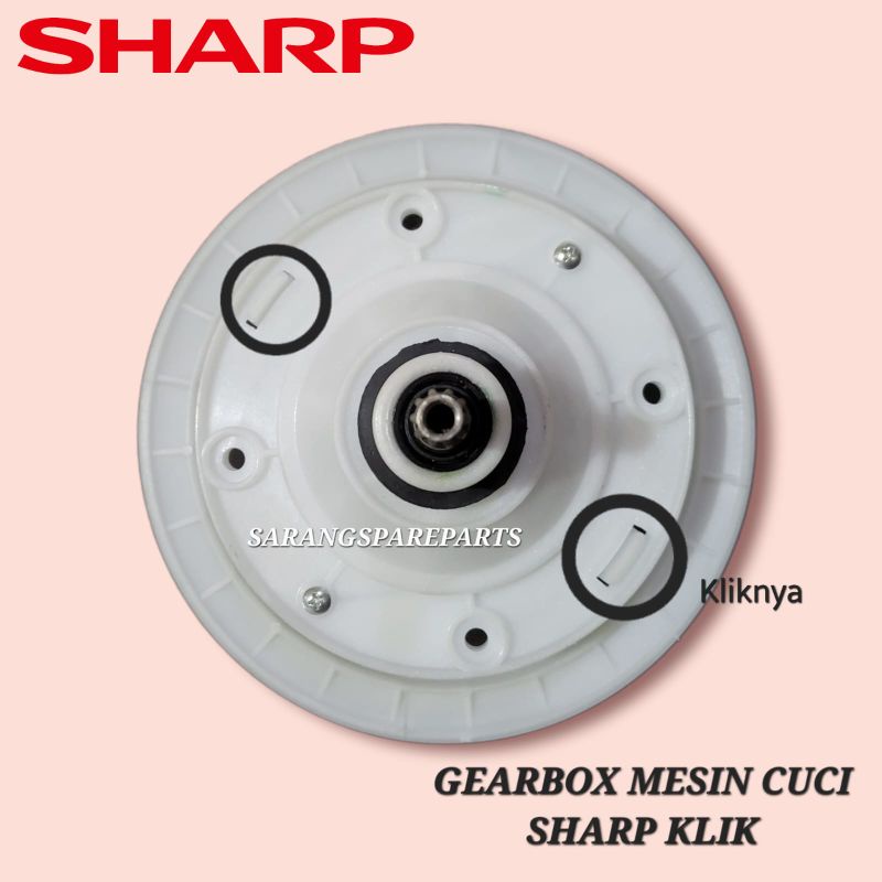 Jual GEARBOX MESIN CUCI SHARP KLIK ORIGINAL / GIRBOK MESIN CUCI SHARP ...
