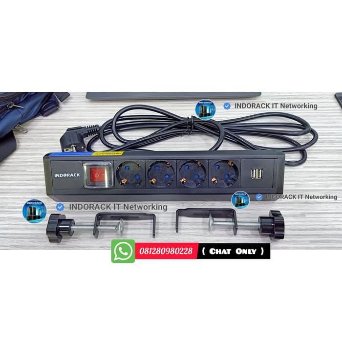 Jual *pertukangan* PDU4G2 Stop Kontak Meja 4 Colokan Listrik Desktop ...