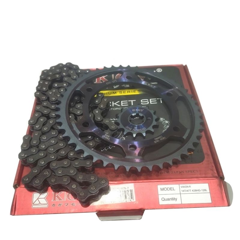 Jual gir gear set girset gearset paket titanium kgw 14-47 VIXION R / R15 V3 - MT15 XSR 155 ...