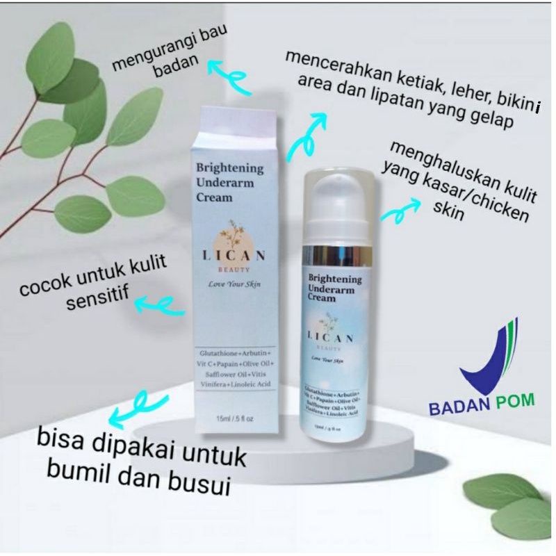 Jual Lican Brightening Cream BPOM | Shopee Indonesia