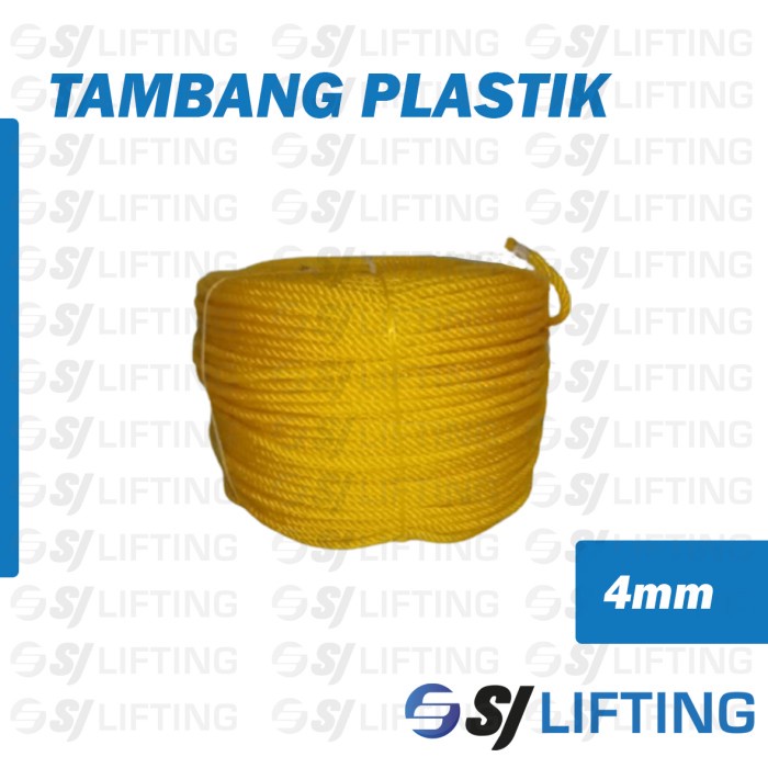 Jual Tali Tambang Plastik / PE Rope 4mm ROLL | Shopee Indonesia