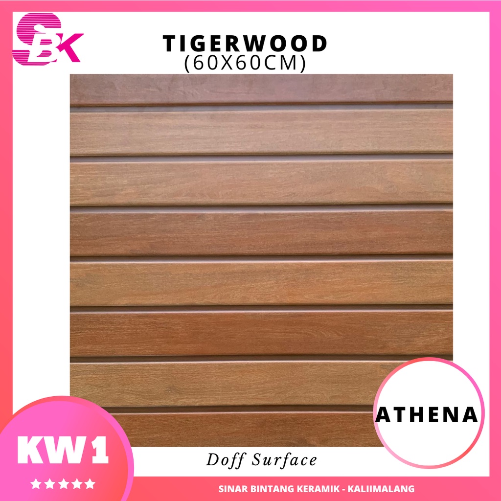 Jual Keramik Motif Kayu 60x60 Tigerwood | Shopee Indonesia