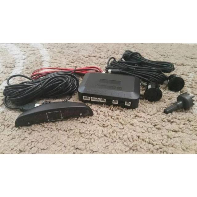 Jual SENSOR PARKIR MOBIL 2 TITIK + BOX UNIVERSAL BLACK SENSOR PARKIR ...