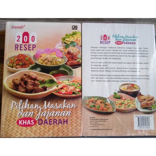 Jual 200 RESEP PILIHAN MASAKAN DAN JAJANAN KHAS DAERAH Oleh: Ide Masak ...