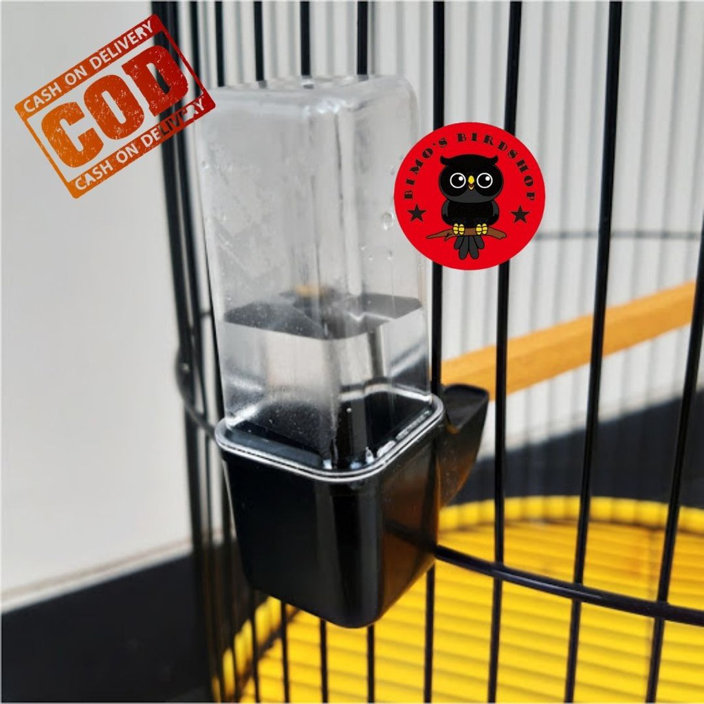 Jual DISPENSER TEMPAT PAKAN MINUM BURUNG TABUNG PENDEK | Shopee Indonesia