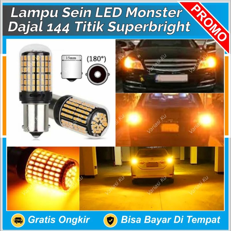 Jual LAMPU SEIN SEN RETING MOBIL LED SUPER EXTREME POWER BRIGHT 144 ...