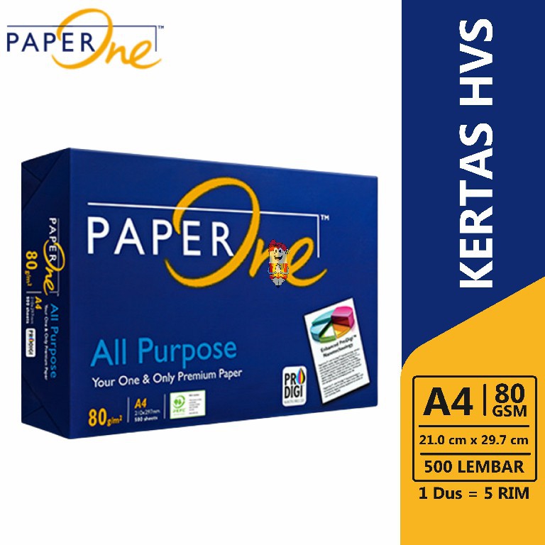 Jual Kertas HVS A4 PaperOne 80 gsm | Shopee Indonesia