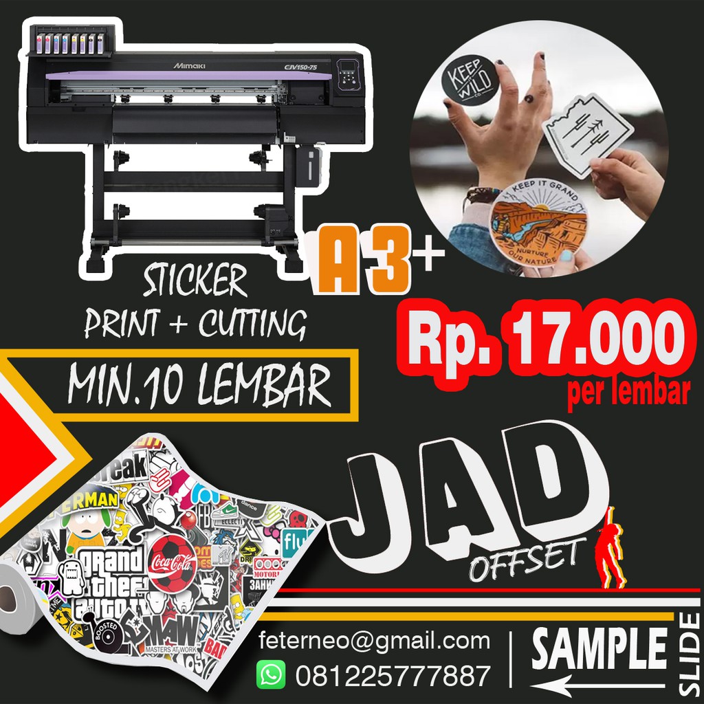Jual PRINT CUTTING STICKER A3+ | Shopee Indonesia