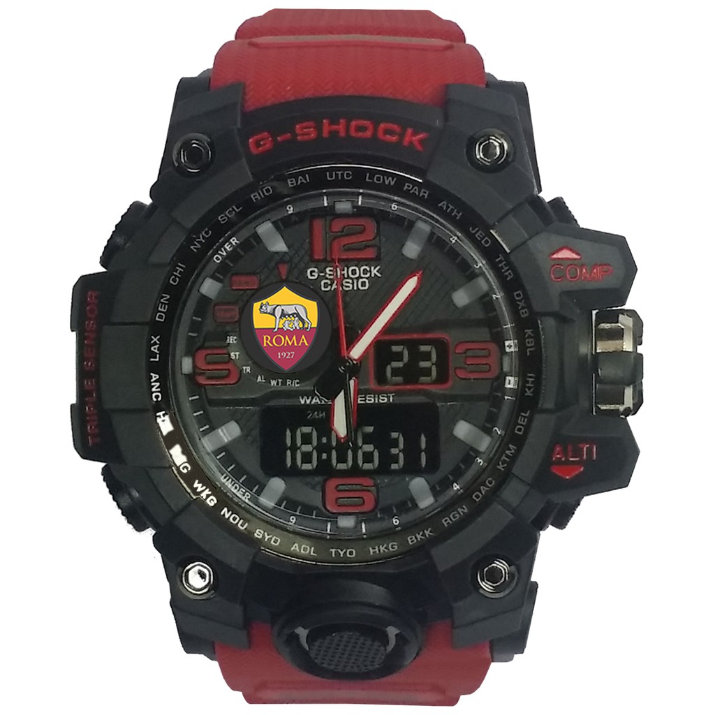 Jual Exclusive Jam AS ROMA Double Time (Tali Merah Marun) | Shopee ...