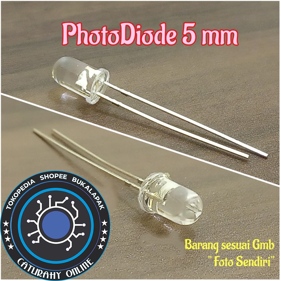 Jual photodioda 5 mm PhotoDiode clear bening photo dioda diode foto ...