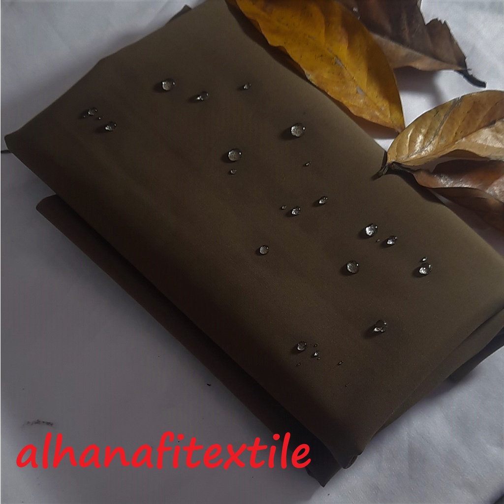 Jual BAHAN KAIN ANTI AIR WATERPROOF ANTI ANGIN TASLAN BALON WARNA MOCA ...