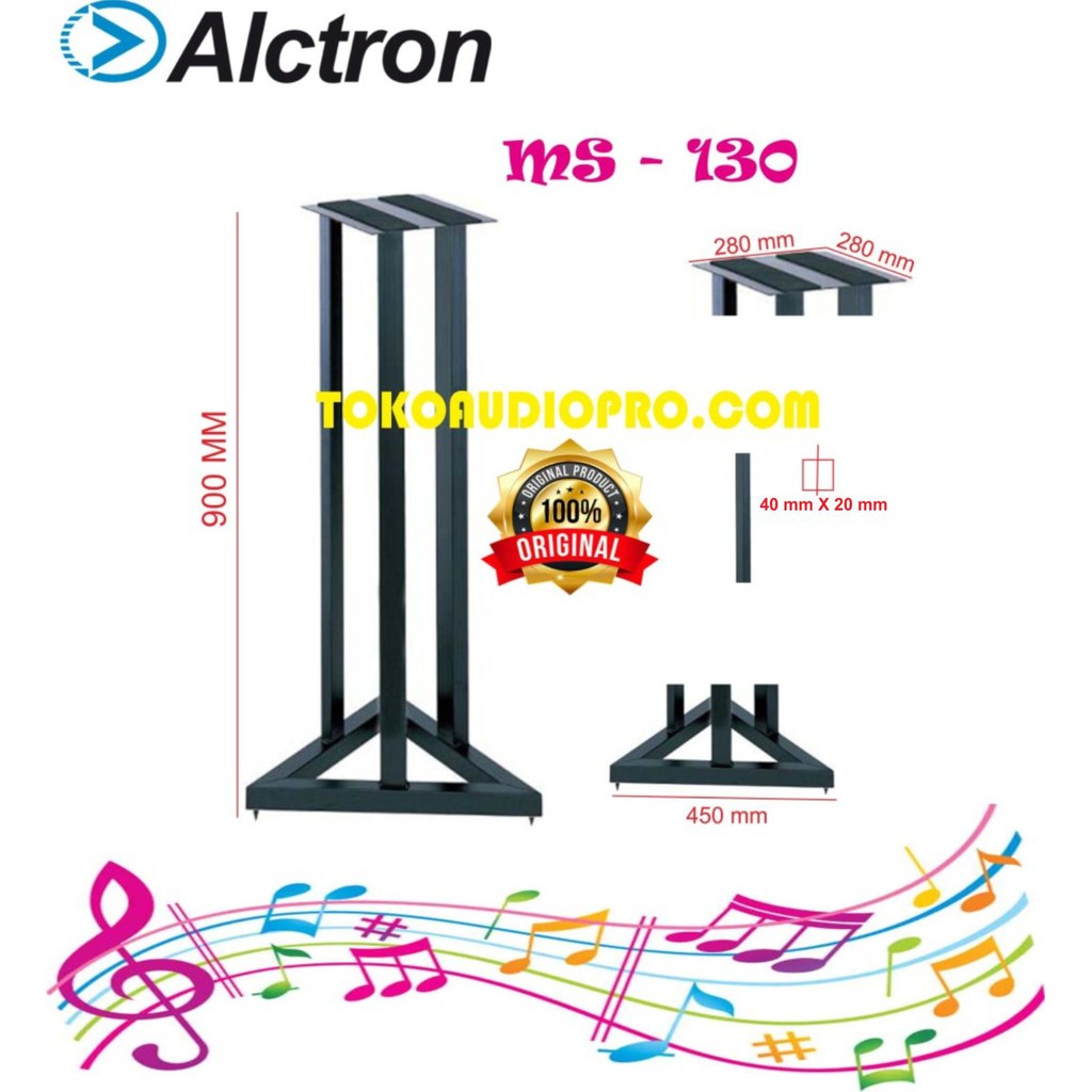Jual Alctron MS130 Stand Speaker Studio Monitor | Shopee Indonesia