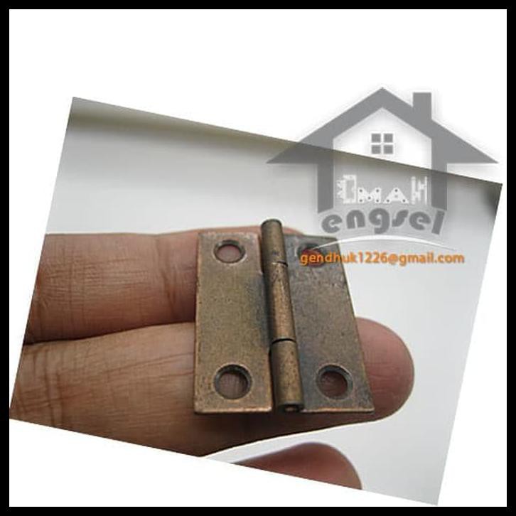 Jual 20 x 25 mm Engsel Mini bronze / engsel kecil antik / engsel kotak ...