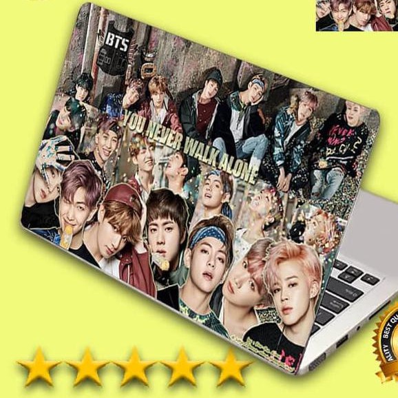 Jual Garskin Laptop bts you never walk alone Skin Laptop Stiker Laptop ...