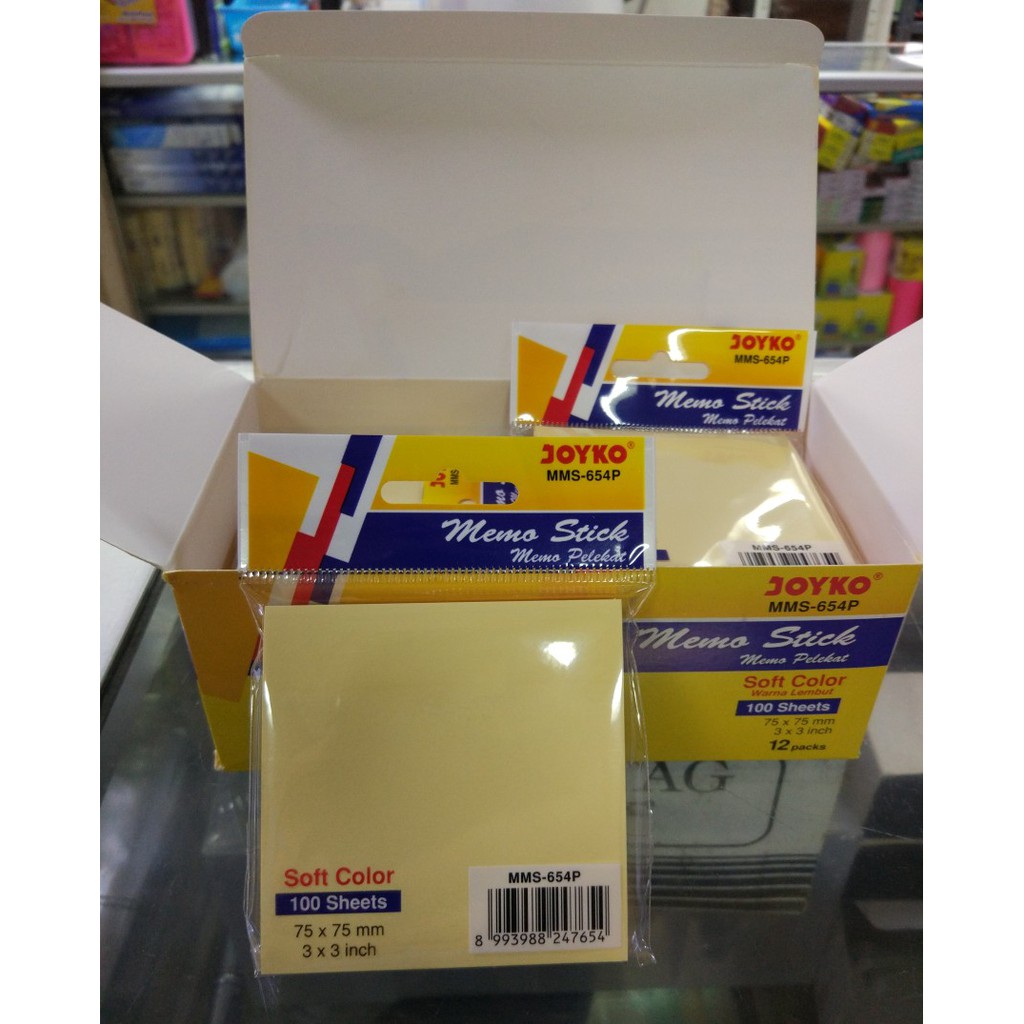 Jual POST IT 654 / KERTAS MEMO STICK IT / INDEX MMS-0654 (3" X 3 ...