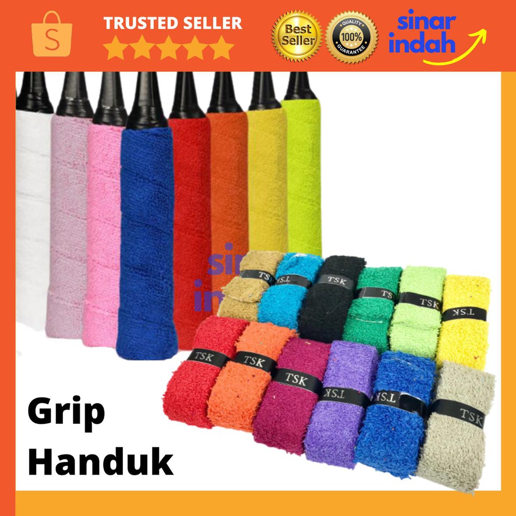 Jual Grip Raket Bulutangkis Badminton Towel Grip Handuk TEBAL Overgrip ...