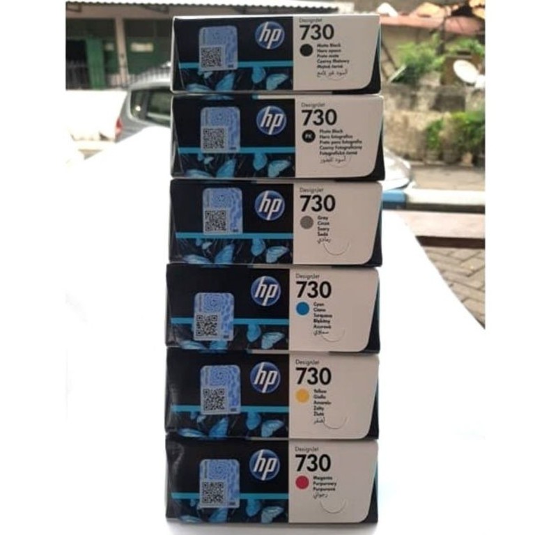 Jual Tinta HP Plotter 730 300ml - P2V68A / P2V72A / P2V69A / P2V71A ...