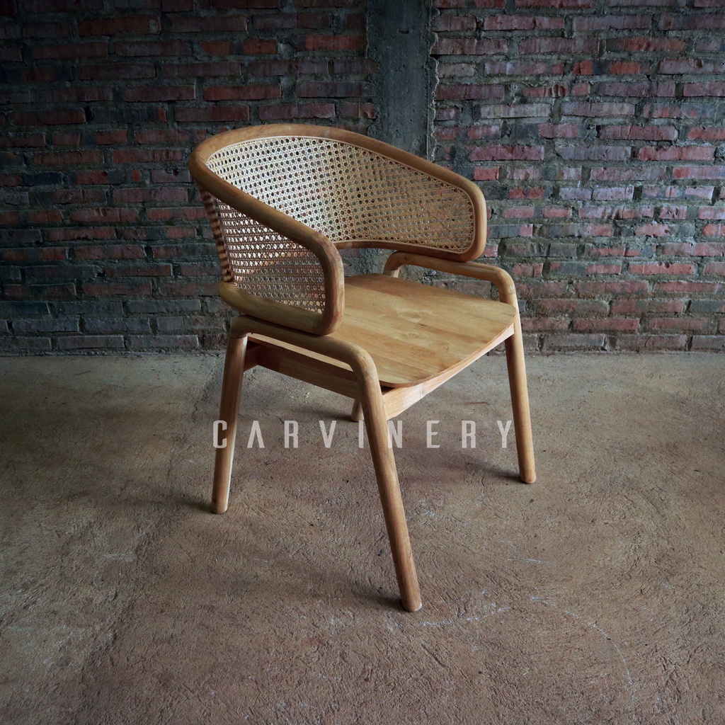 Jual Kursi Cafe Rotan / Kursi Makan Kayu Jati / Kursi Restoran Minimalis / Kursi Minimalis Murah ...