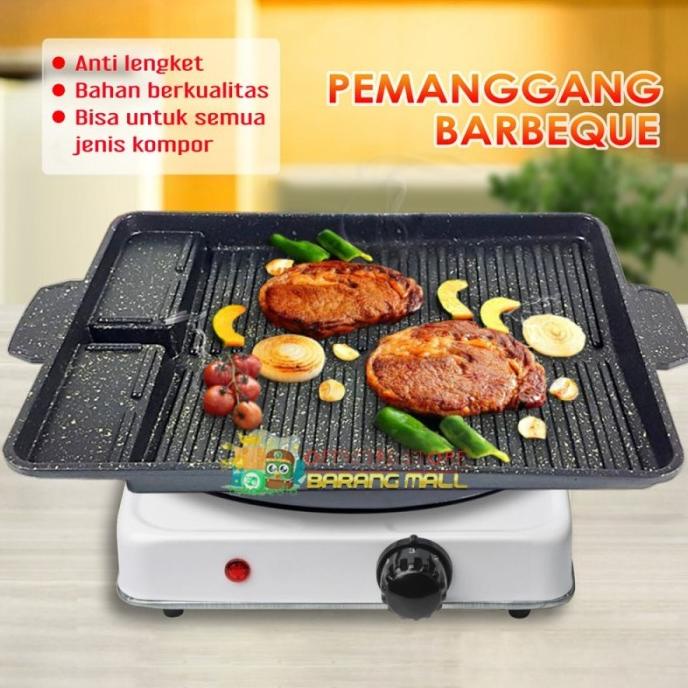 Jual ALAT PANGGANG SEHAT SUGO GRILL PAN Bbq square GRIL TEFLON ANTI ...