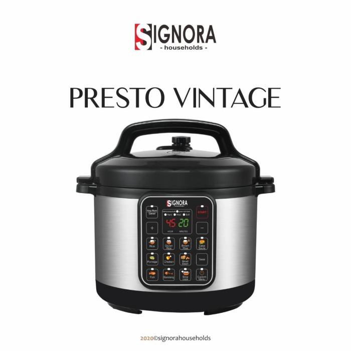 Jual Presto / Panci Presto Vintage Signora Kapasitas 5 Liter | Shopee ...