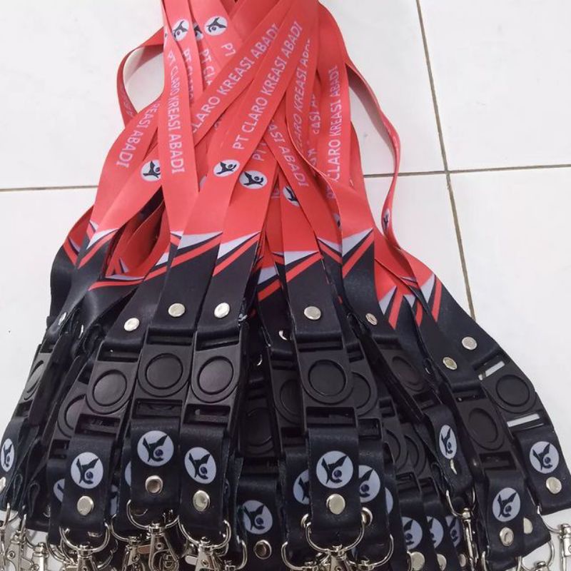 Jual TALI LANYARD PRINTING COSTOM CETAK 2 SISI (Model nya yng ada di ...