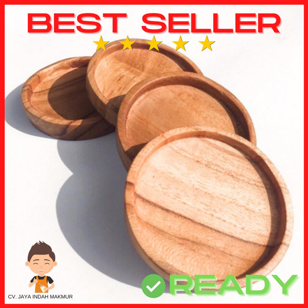 Jual Coaster Kayu / Tatakan Gelas Kayu / Cork Coaster Properti ...