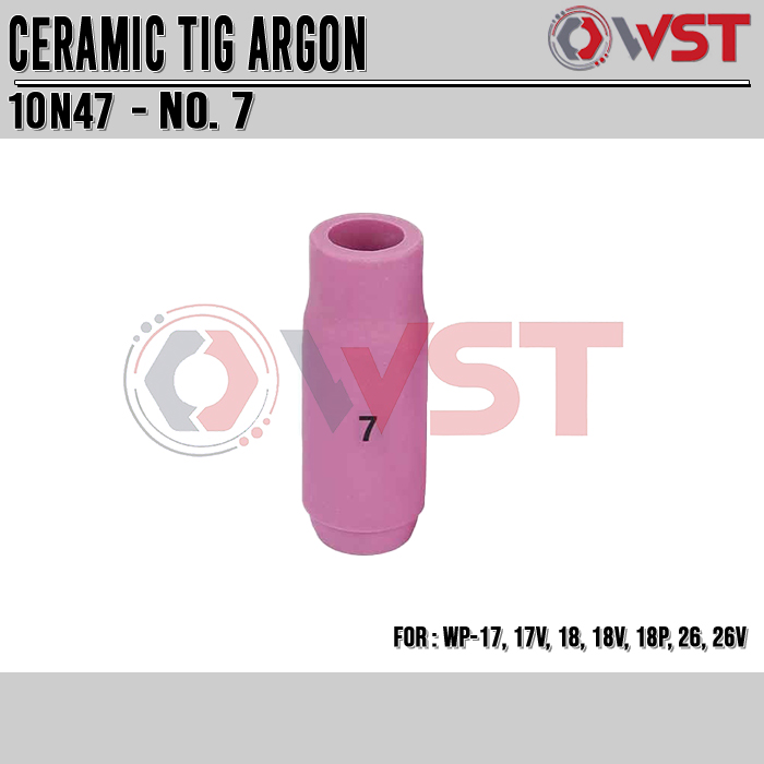 Jual Keramik Las Argon No 7 10N47 / Ceramic Tig Argon / Alumina Nozzle ...