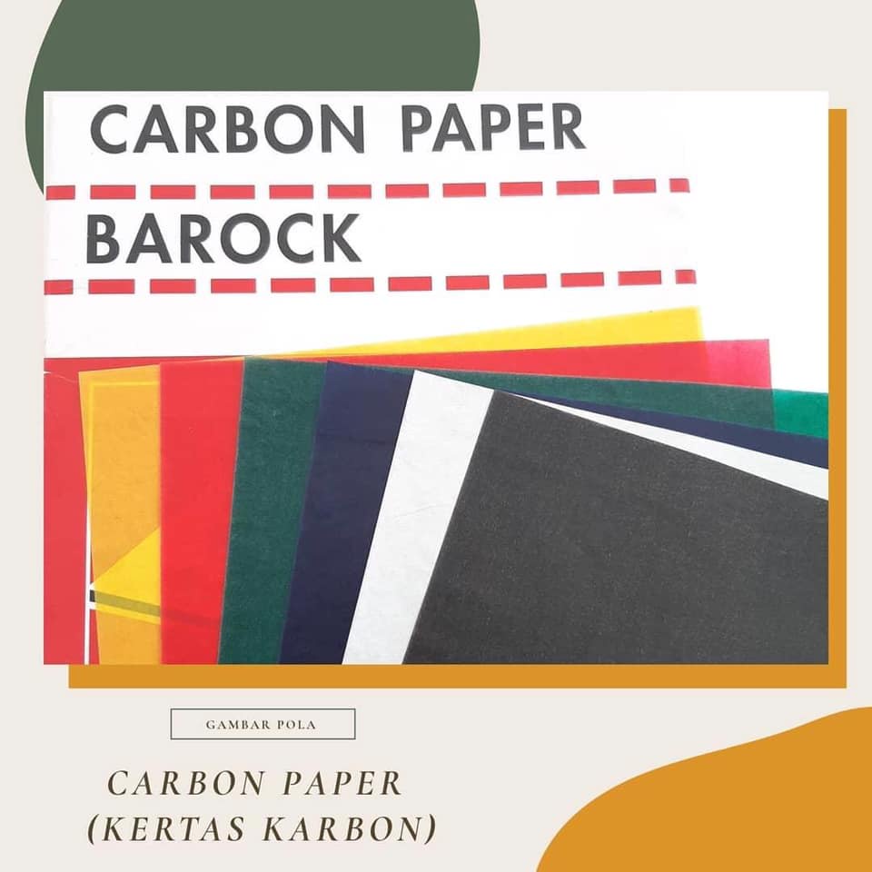 Jual Kertas karbon jahit barock / CARBON PAPER BAROCK 1PAK | Shopee ...