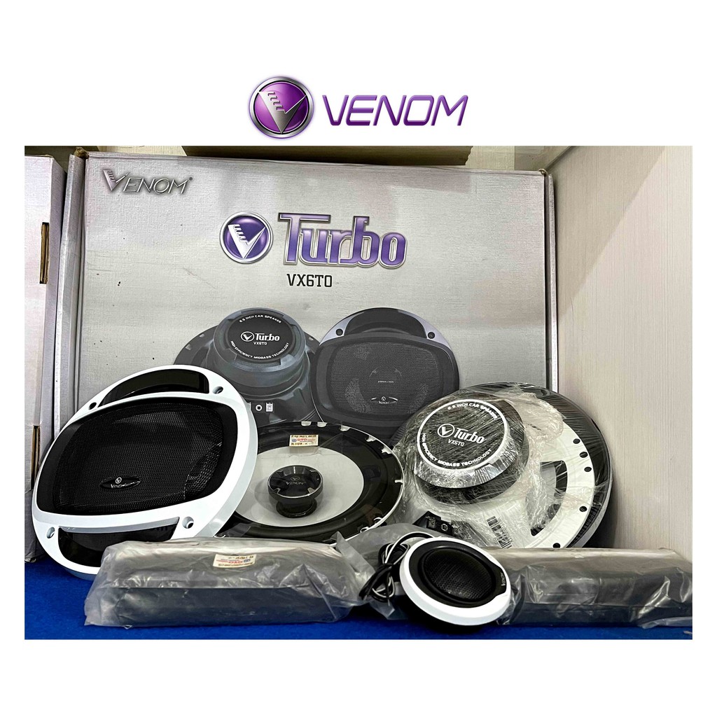 Jual Venom Turbo VX6TO 2-Way 6.5 inch Split Speaker Component Set ...
