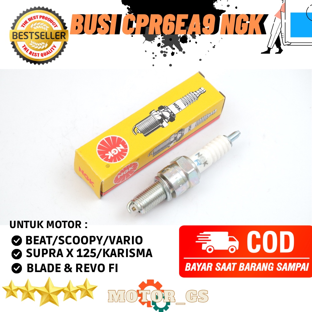 Jual BUSI NGK CPR6EA9 BEAT KARBU Beat Scoopy Spacy Vario Karisma Supra ...