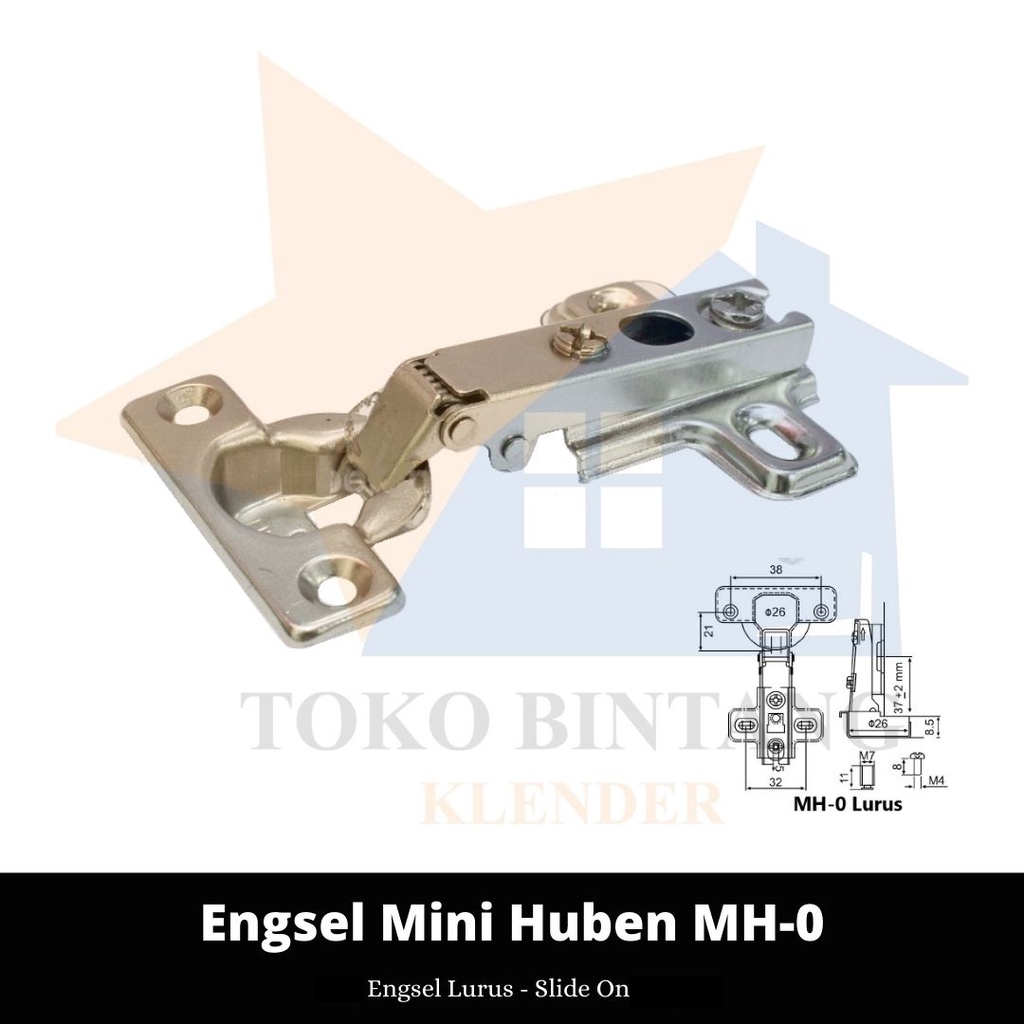 Jual Engsel Mini Lurus Huben MH-0 (pcs) | Shopee Indonesia