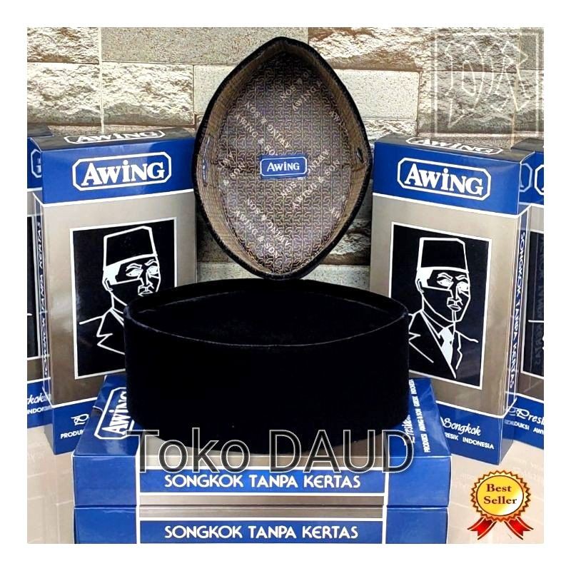 Jual Peci Songkok AWING President Original 100% Tanpa Kertas Kopiah ...