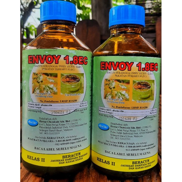Jual Insektisida ENVOY 1.8 EC Abamectin 1 Liter Obat Serangga & Kutu Tanaman-Original Abemectin ...