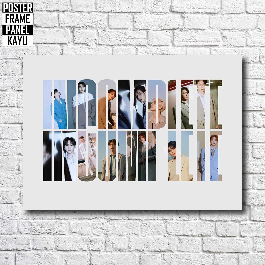 Jual Poster Seventeen Frame Kayu Solid AS4 SVT022 | Shopee Indonesia