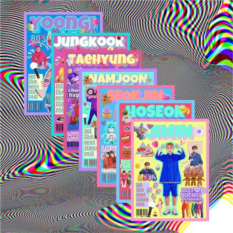 Jual [READY] Poster A4 KPOP BTS magazine (aesthetic 90s) | Shopee Indonesia