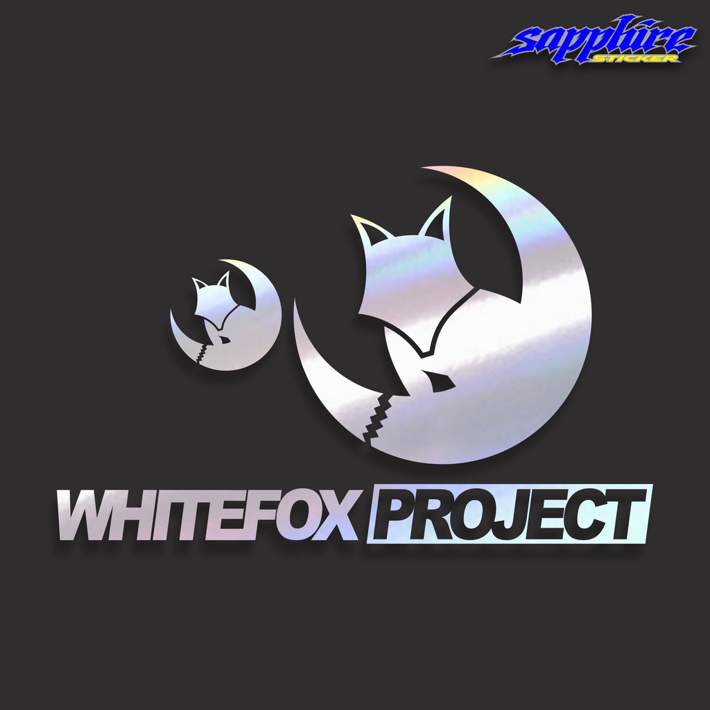 Jual Sticker Logo WhiteFox Stiker Logo White Fox WhiteFox Project ...
