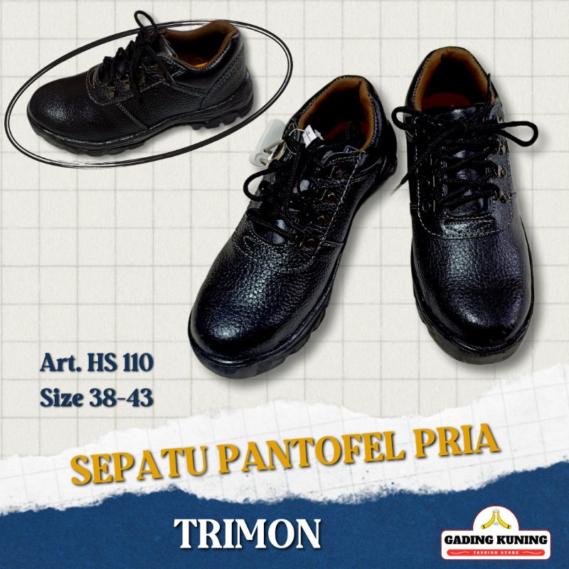 Jual Sepatu Kerja Pantofel Tali Pria Trimon T01 | Shopee Indonesia