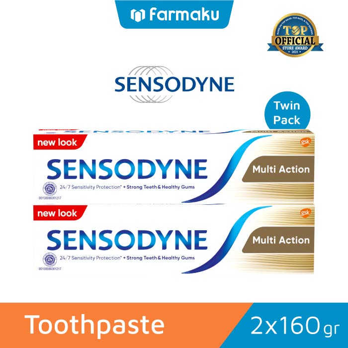 Jual Twin Pack Sensodyne Multi Action Toothpaste 160 g | Shopee Indonesia