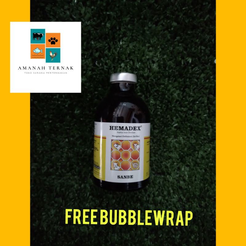 Jual HEMADEX Sanbe 50 ml - suplemen zat besi pada hewan ternak | Shopee ...