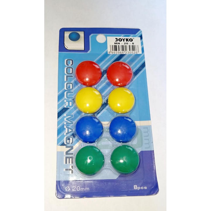 Jual Joyko Color Magnet MN-20-8 ( 1 Set - 8 Pcs ) | Shopee Indonesia