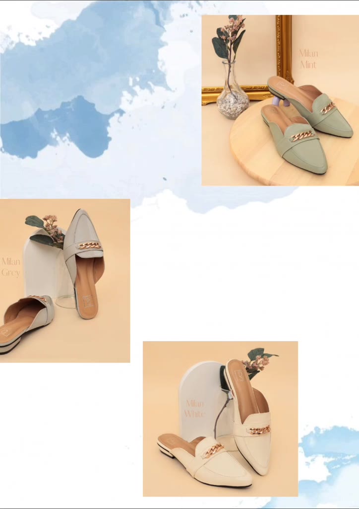 Jual QUINCE Milan Sandal Mules Wanita Heels 2 Cm | Shopee Indonesia