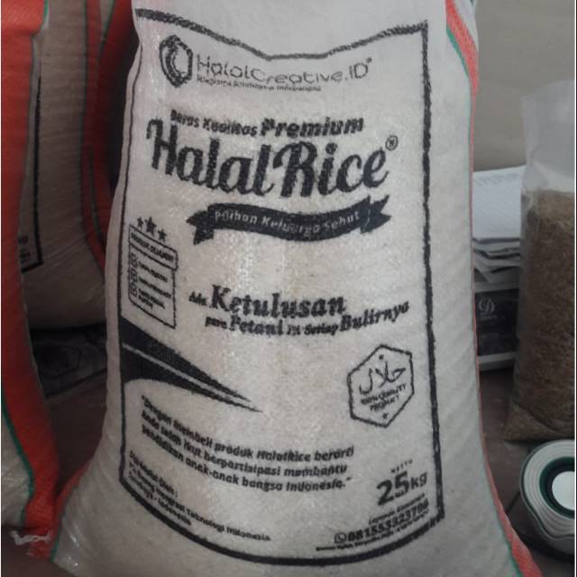 Jual Beras medium halalrice 25 kg | Shopee Indonesia
