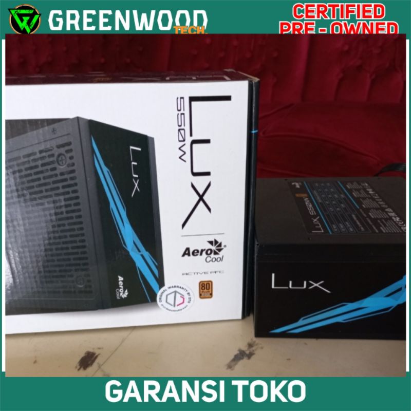Jual Psu Power supply aerocool lux 550watt 80 bronze RGB | Shopee Indonesia