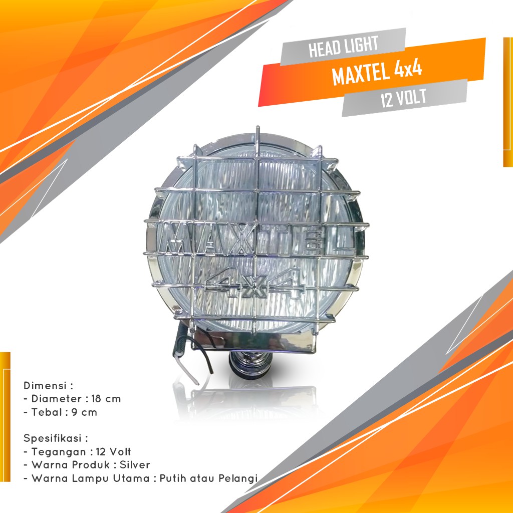 Jual Lampu LED Fog Lamp Maxtel JZ-B021 8 Inch 12Volt Super | Shopee ...