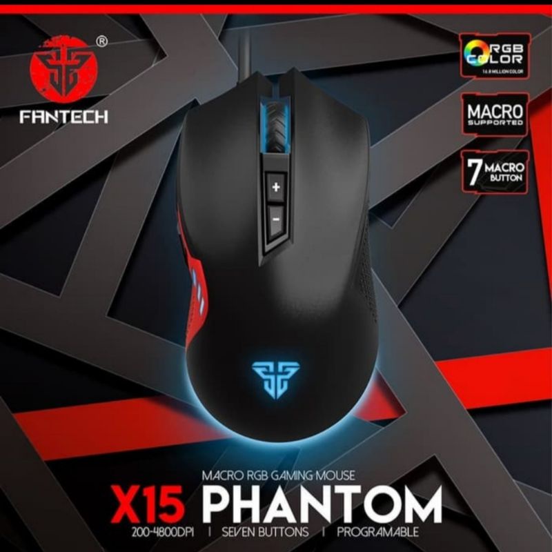 Jual Fantech X15 Phantom RGB Macro Gaming Mouse | Shopee Indonesia