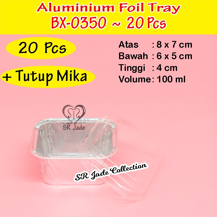 Jual Aluminium Foil Tray BX0350 Alumunium Foil Cup BX 0350 BX350 BX-0350 Tutup Mika Macaroni ...