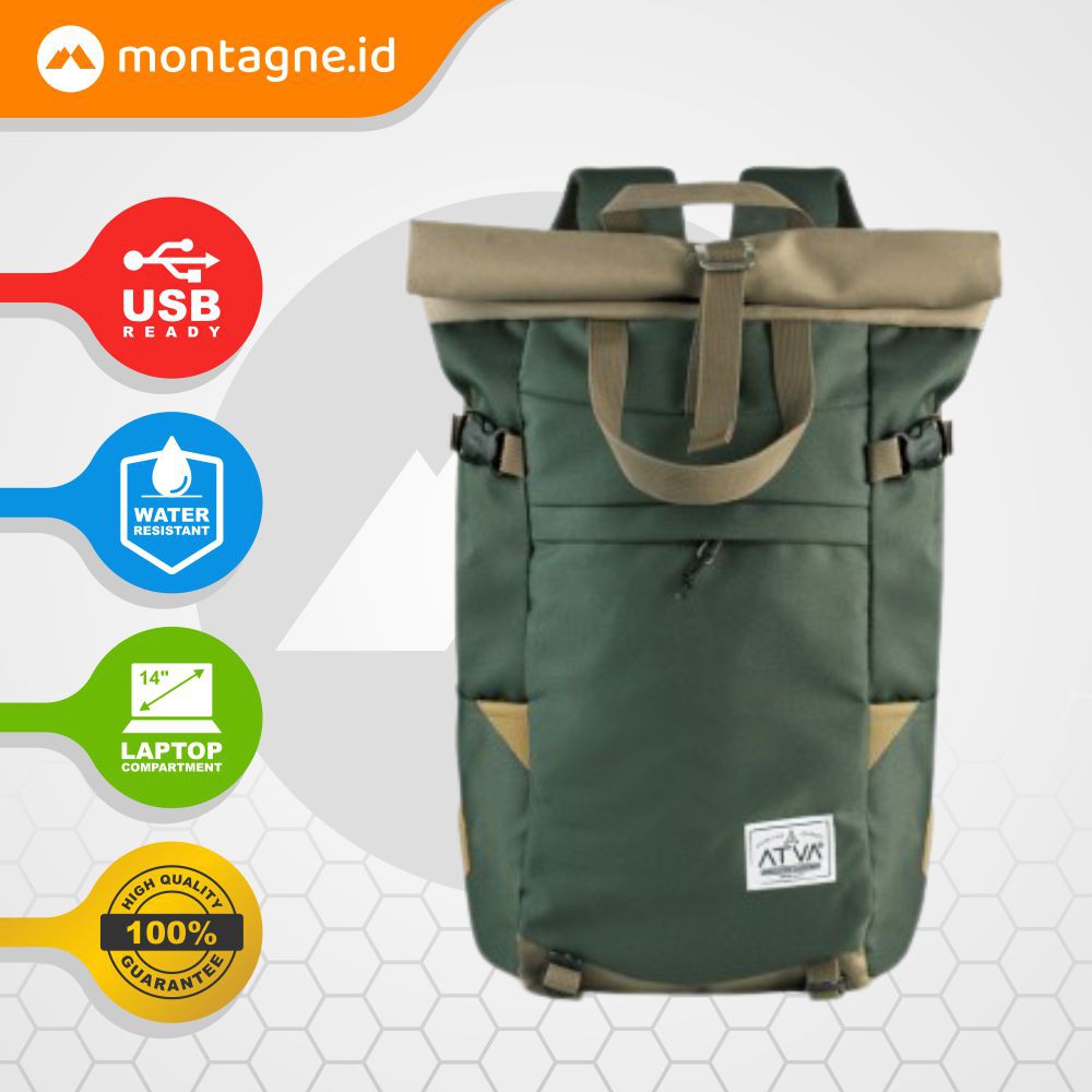 Jual Tas Ransel Backpack Punggung Carrier Rolltop USB Port Waterproof ...