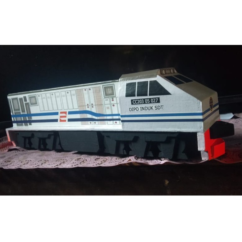 Jual LOKOMOTIF CC203 LIVERY 2010 WHITE BLUE | Shopee Indonesia