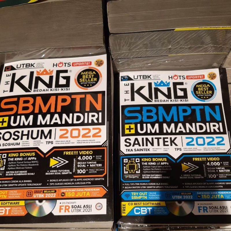 Jual BUKU SBMPTN 2022 THE KING SBMPTN SAINTEK DAN SOSHUM 2022 ORIGINAL BEST SELLER | Shopee ...