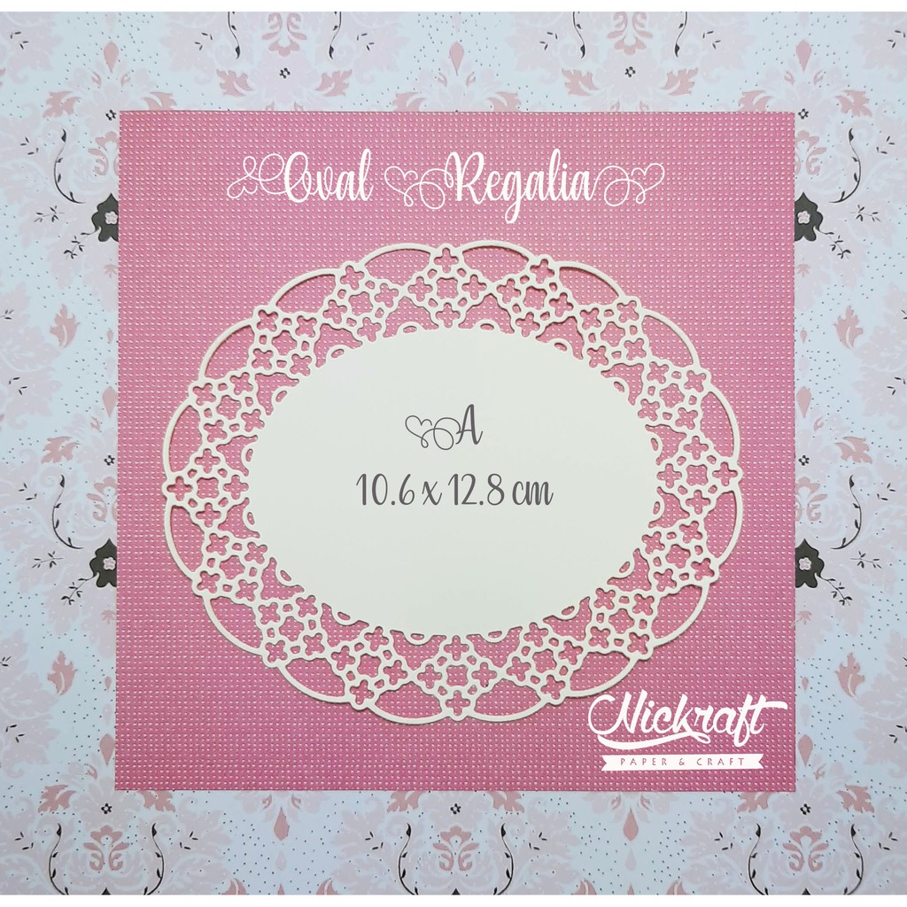 Jual OVAL REGALIA - BAHAN SCRAPBOOK LABEL | Shopee Indonesia
